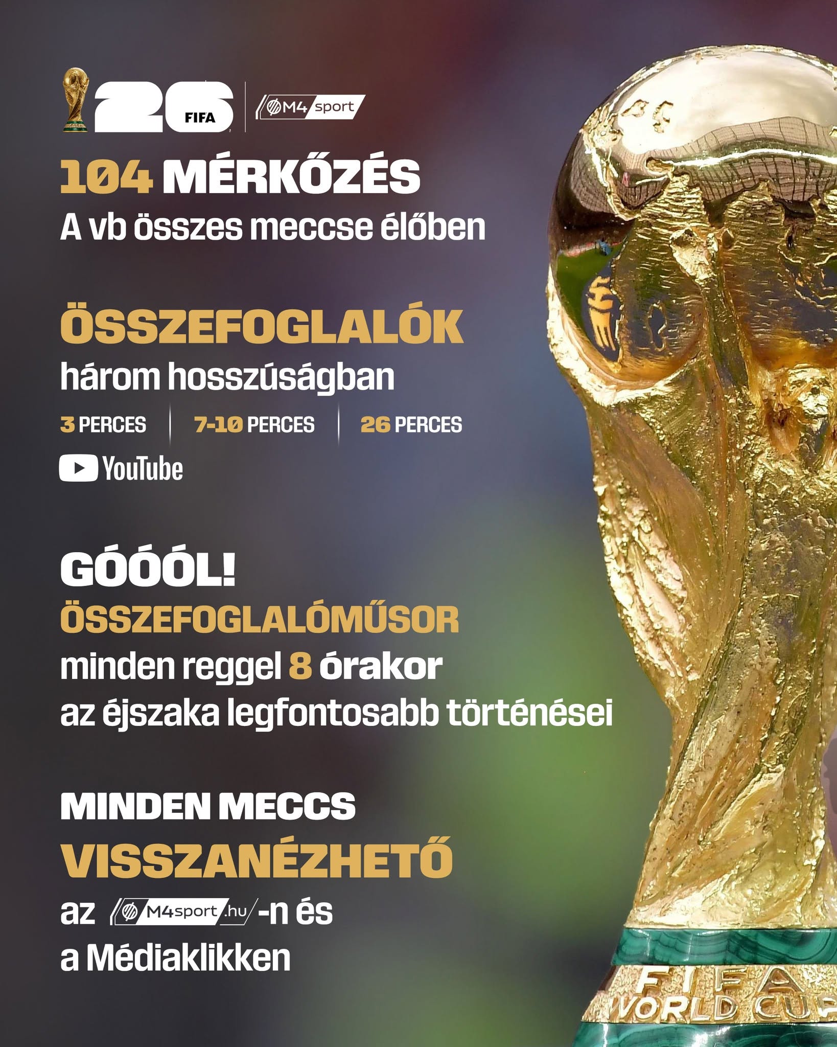 Starthoz: minden egy helyen a most kezdődő foci-vb-ről | M4 Sport